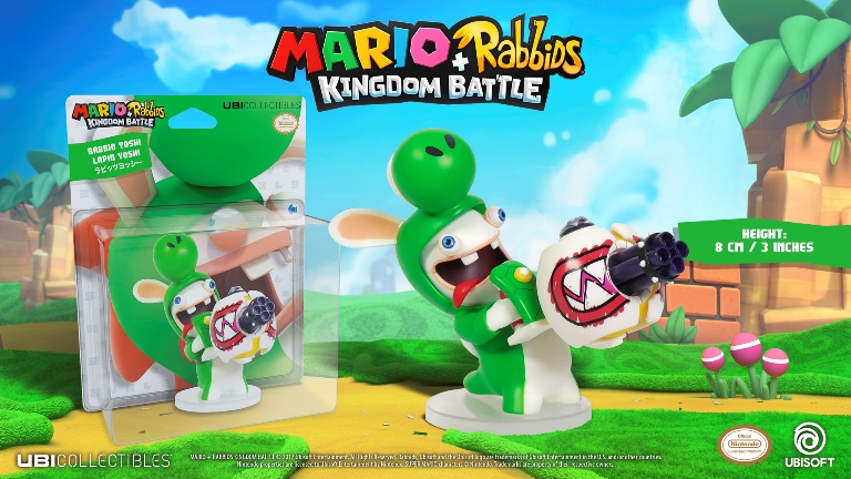 MARIO + RABBIDS KINGDOM - Figurine 3 inch Rabbit Yoshi (Ubisoft ...