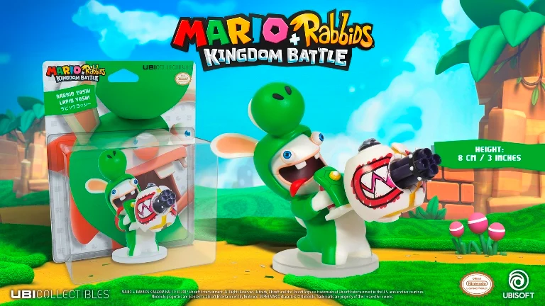 MARIO + RABBIDS KINGDOM - Figurine 3 inch Rabbit Yoshi (Ubisoft ...