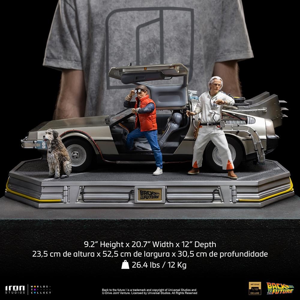BACK TO THE FUTURE - Delorean Full Set - S. Art Scale Del. 1/10 23.5cm ...