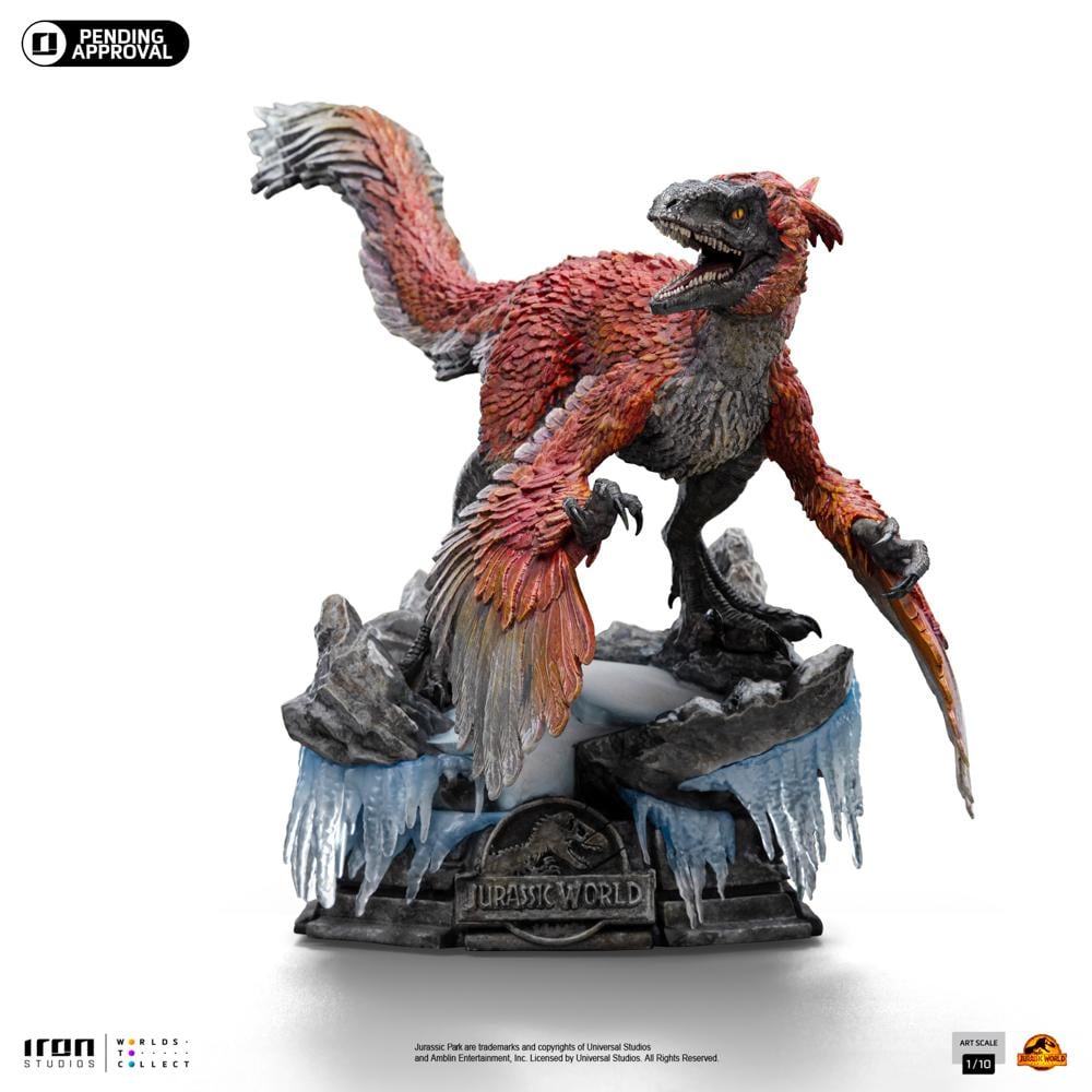 JURASSIC WORLD DOMINION - Pyroraptor - Statuette Art Scale 1/10 18.5cm ...