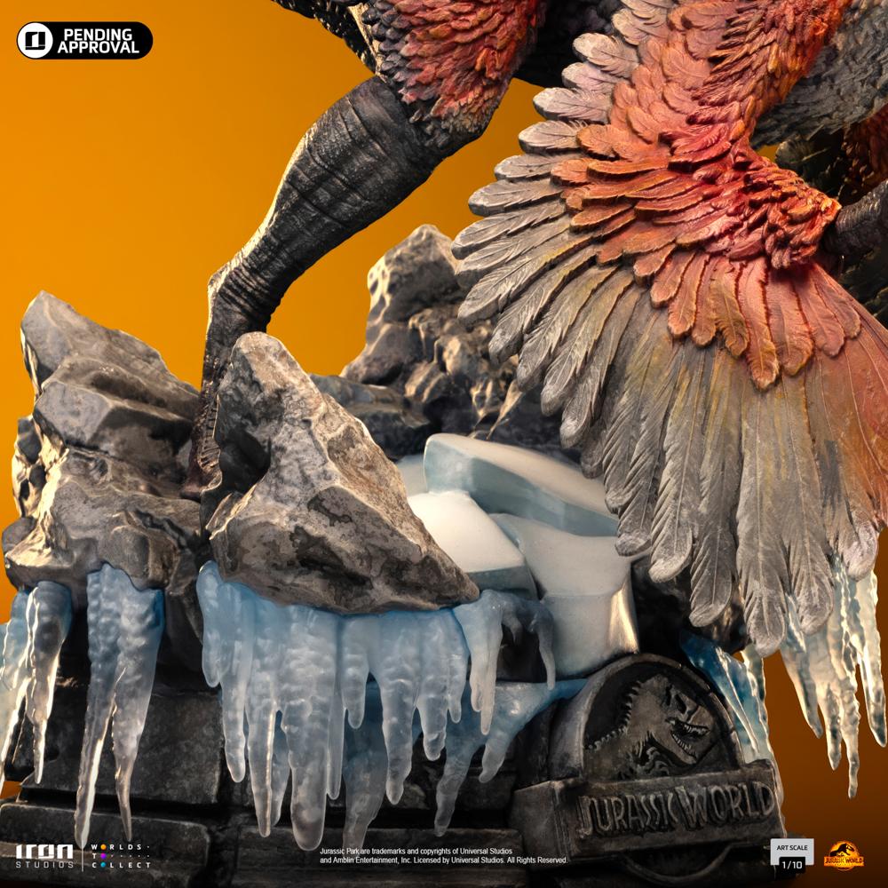 JURASSIC WORLD DOMINION - Pyroraptor - Statuette Art Scale 1/10 18.5cm ...