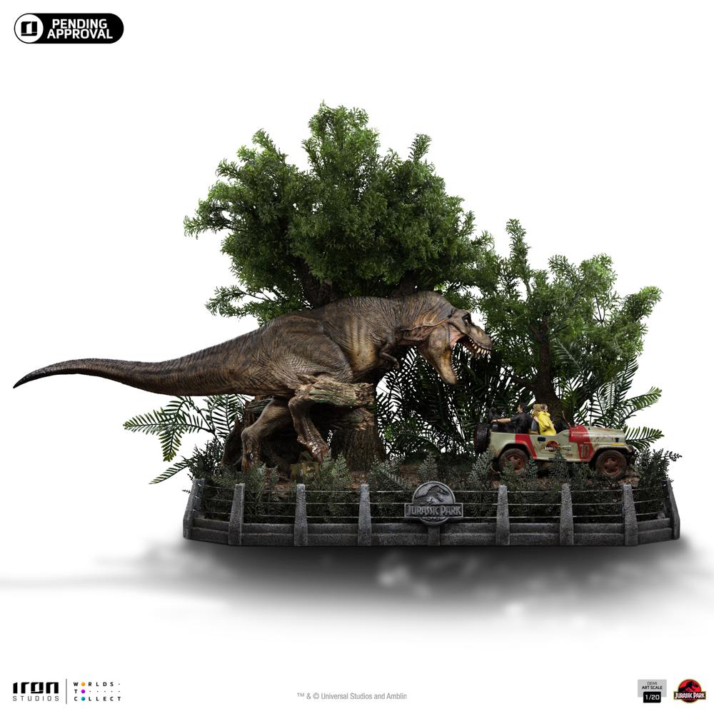 JURASSIC PARK - T-Rex Chase - Statue Demi Art Scale 1/20 60cm ...