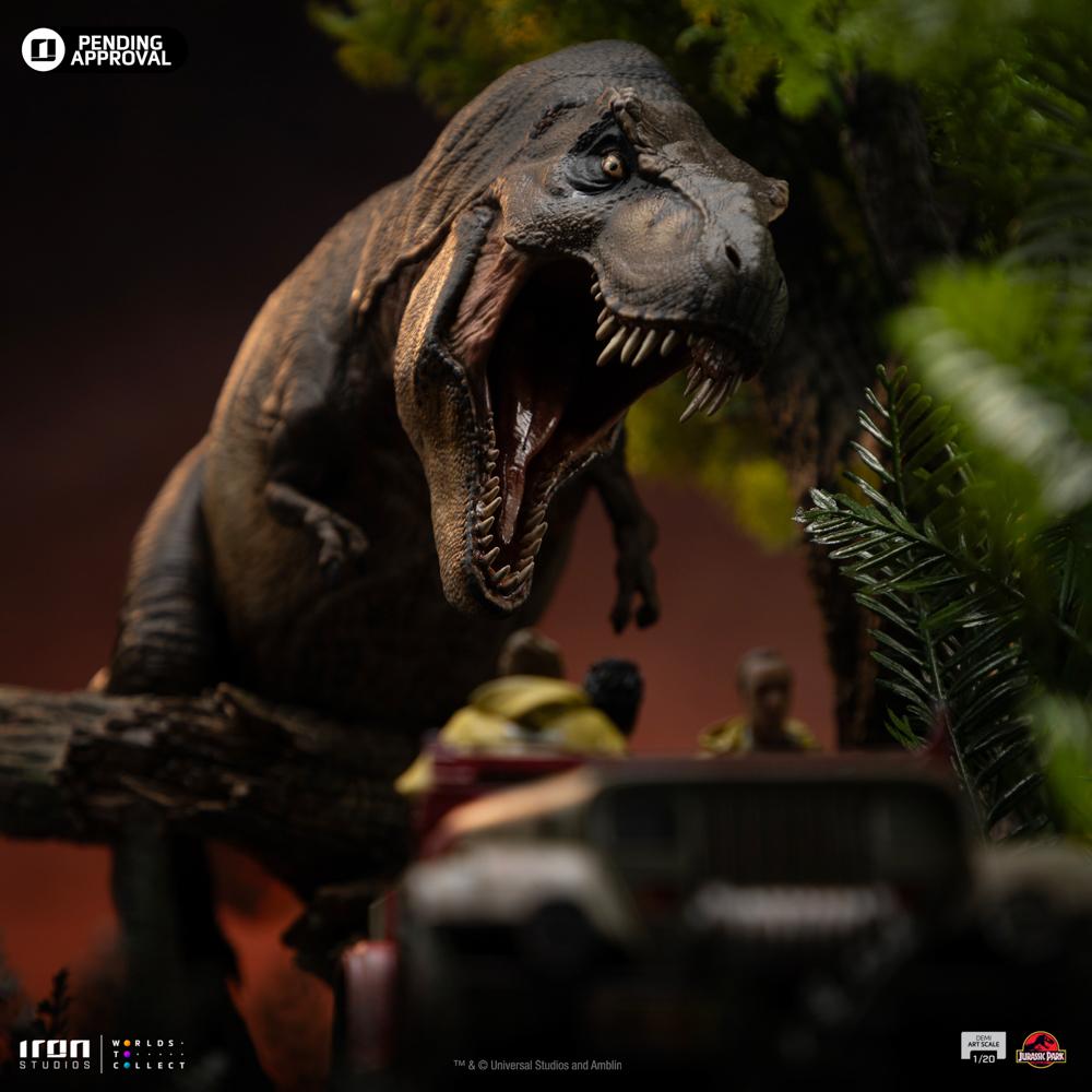 JURASSIC PARK - T-Rex Chase - Statue Demi Art Scale 1/20 60cm ...