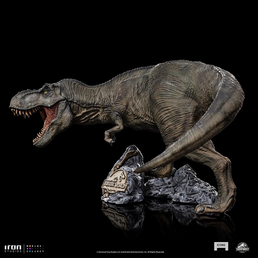 JURASSIC WORLD - T-Rex - Statue Icons 13cm : ShopForGeek.com: Figurines ...