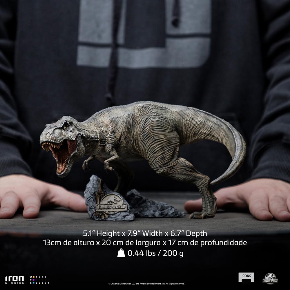 JURASSIC WORLD - T-Rex - Statue Icons 13cm : ShopForGeek.com: Figurines ...