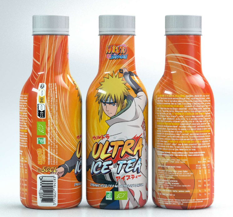 NARUTO SHIPPUDEN - Ultra Ice Tea - Minato - Bottle 50 Cl : ShopForGeek ...