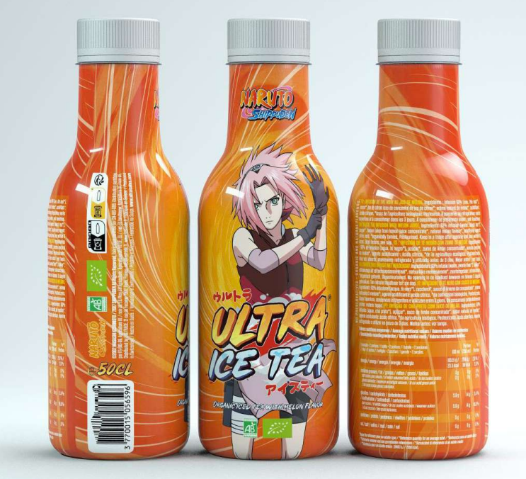 NARUTO SHIPPUDEN - Ultra Ice Tea - Sakura - Bottle 50 Cl : ShopForGeek ...