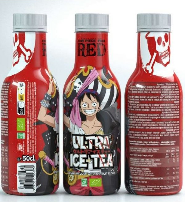 ONE PIECE RED - Ultra Ice Tea - Luffy - Bottle 50 Cl : ShopForGeek.com ...