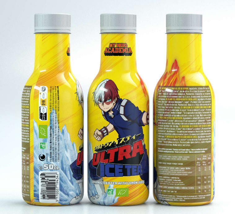 MY HERO ACADEMIA - Ultra Ice Tea - Todoroki - Bottle 50 Cl ...