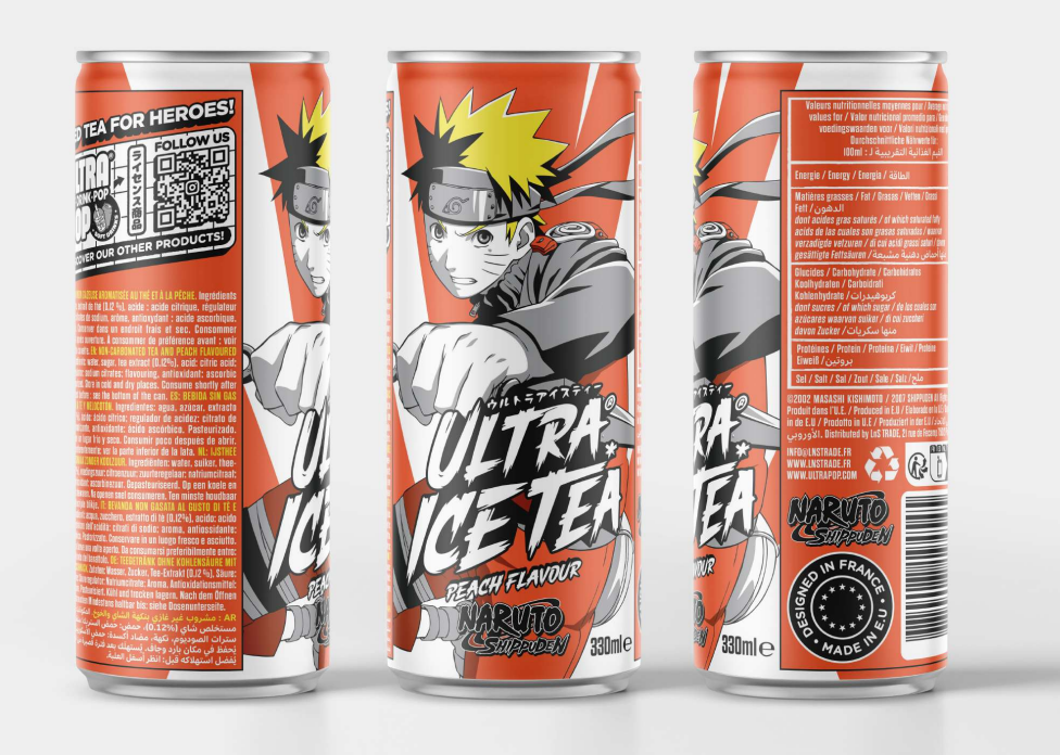 NARUTO SHIPPUDEN - Ice Tea - Naruto - Canette 33 Cl : ShopForGeek.com ...