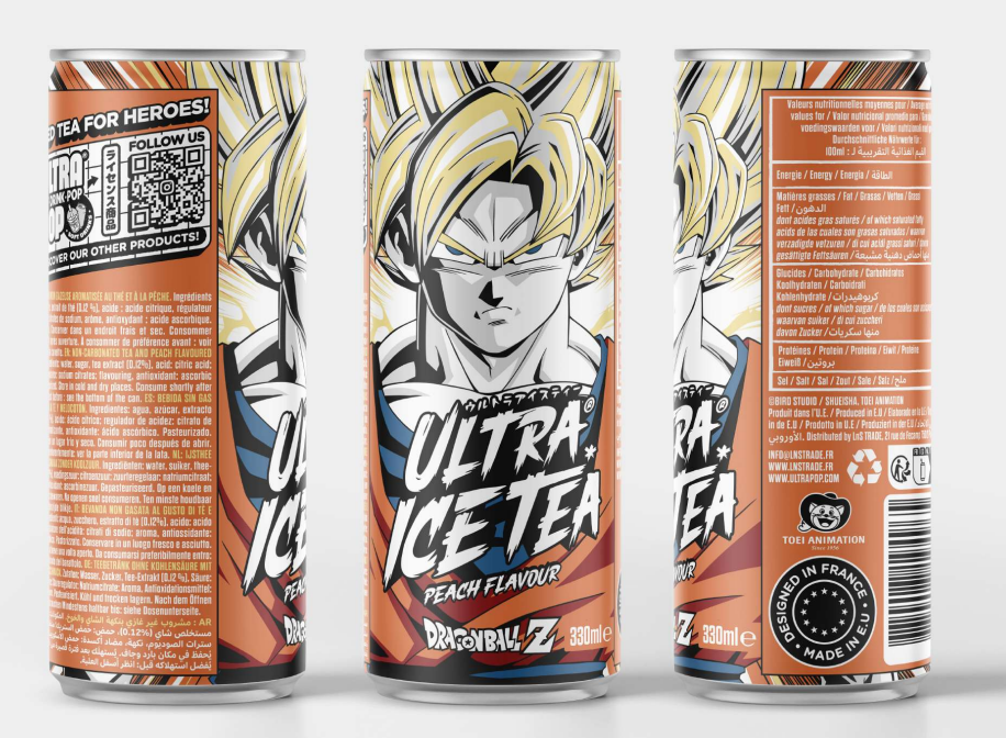 DRAGON BALL Z - Ice Tea - Goku - Can 33 Cl : ShopForGeek.com: Candys ...