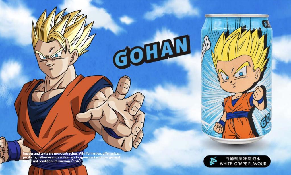 DRAGON BALL Z - Sparkling W - Gohan - White Grape - Canette 33 Cl ...