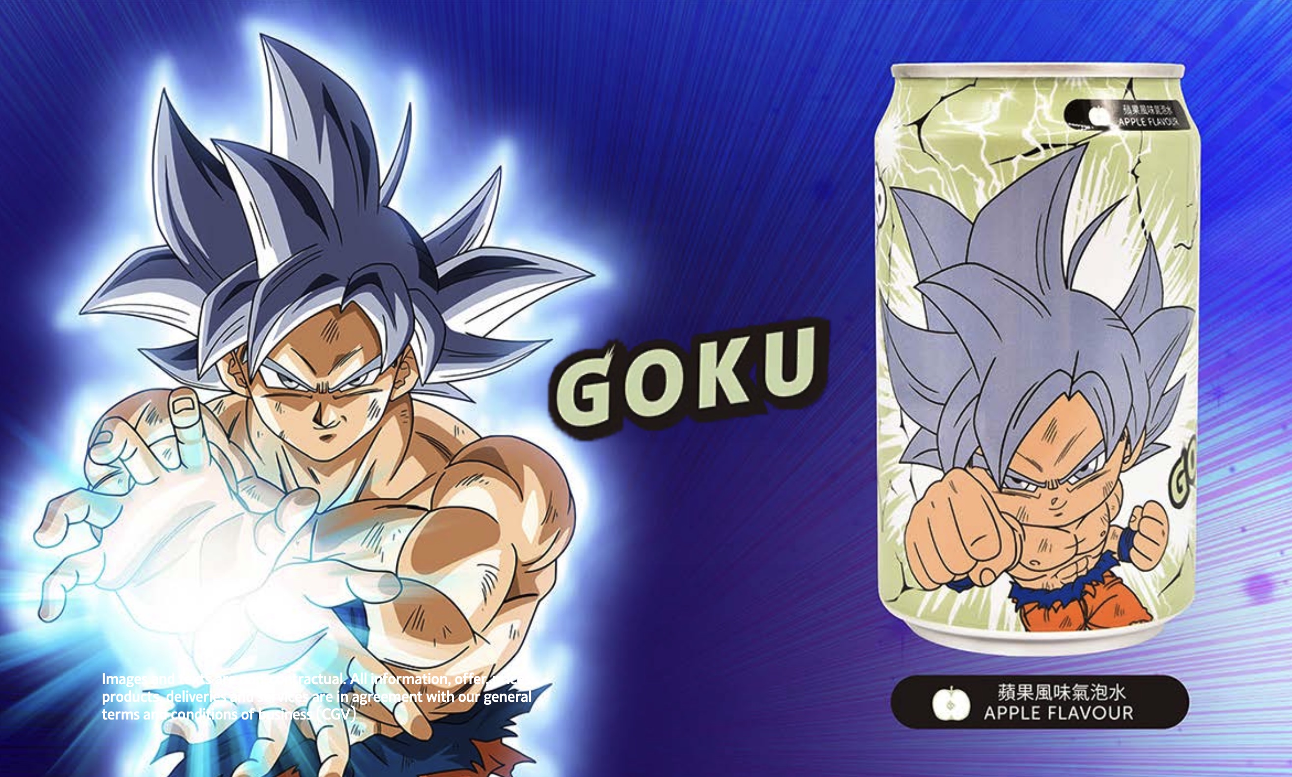 DRAGON BALL Z - Sparkling W - Goku - Apple - Canette 33 Cl ...