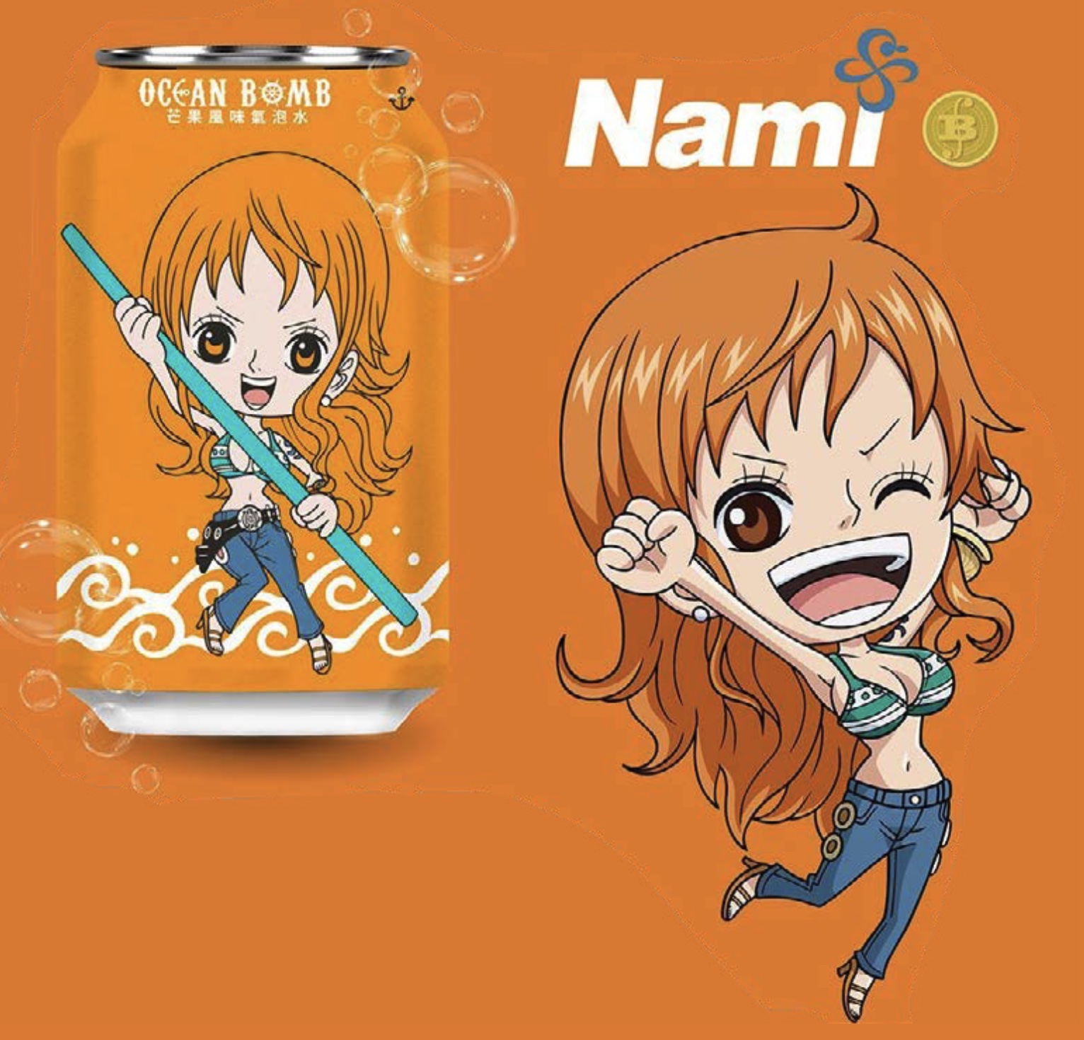 ONE PIECE - Sparkling W - Nami - Mango - Canette 33 Cl : ShopForGeek ...