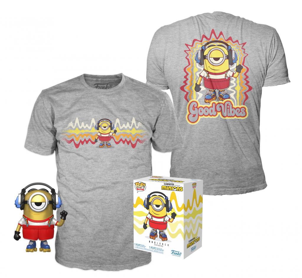 MINIONS - POP N° 902 Roller Skating Stuart METALLIC SE + T-Shirt - XL ...