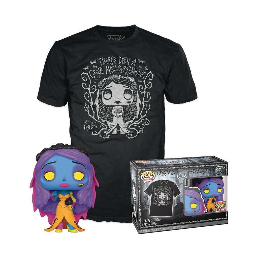 CORPSE BRIDE - Booble Head POP N° 1370 - Emily (BLKLT) +T-shirt (S ...