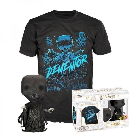 HARRY POTTER - Booble Head POP N° 161 - Dementor (GITD) + Tee (M ...