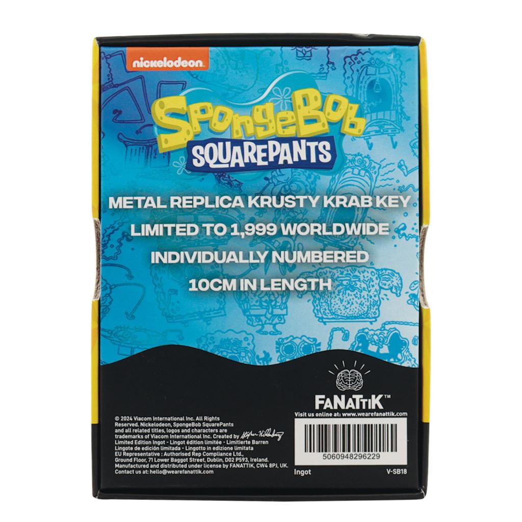 SPONGEBOB - Krusty - 24k Gold Key Replica Limited Edition - 10cm ...