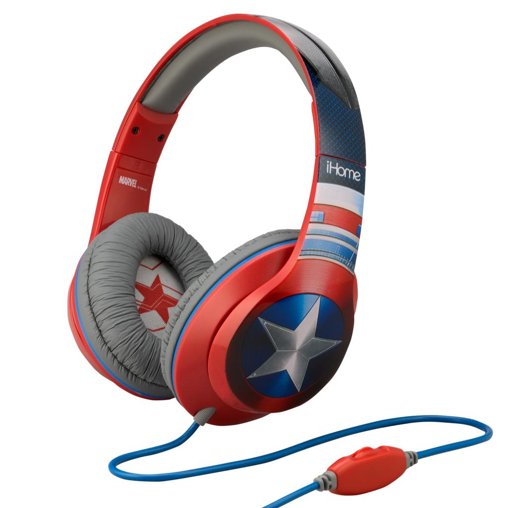 MARVEL - Cap. America Over The Ear Headphones Microphone 'iHome ...