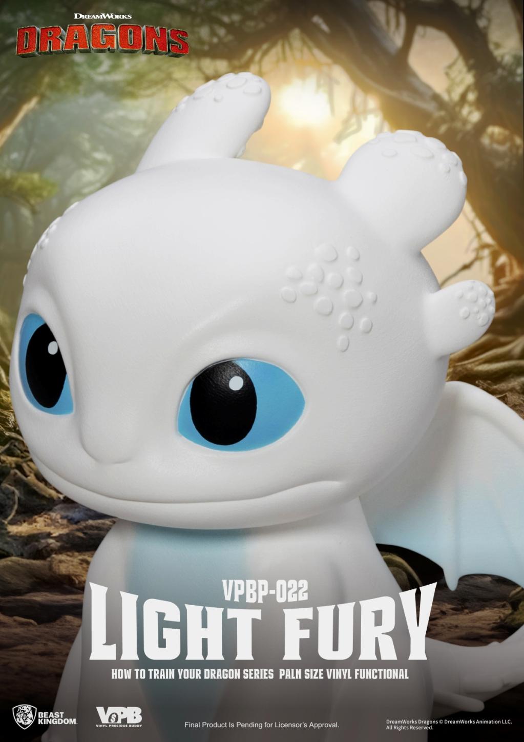 HOW TO TRAIN YOUR DRAGON - Light Fury - Bank Vinyl Figure 12cm ...