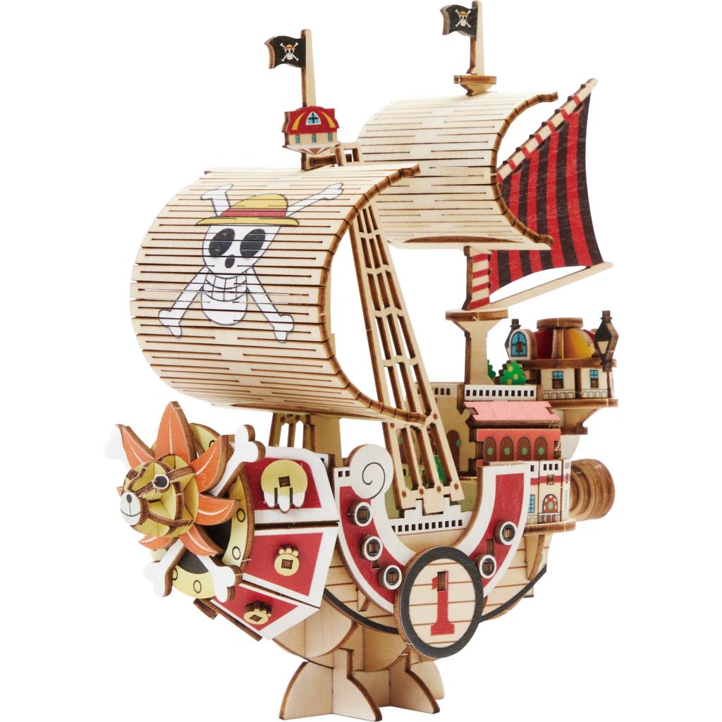 ONE PIECE - Thousand Sunny - Wood Model Kit 13.2x6.4x14.5cm ...
