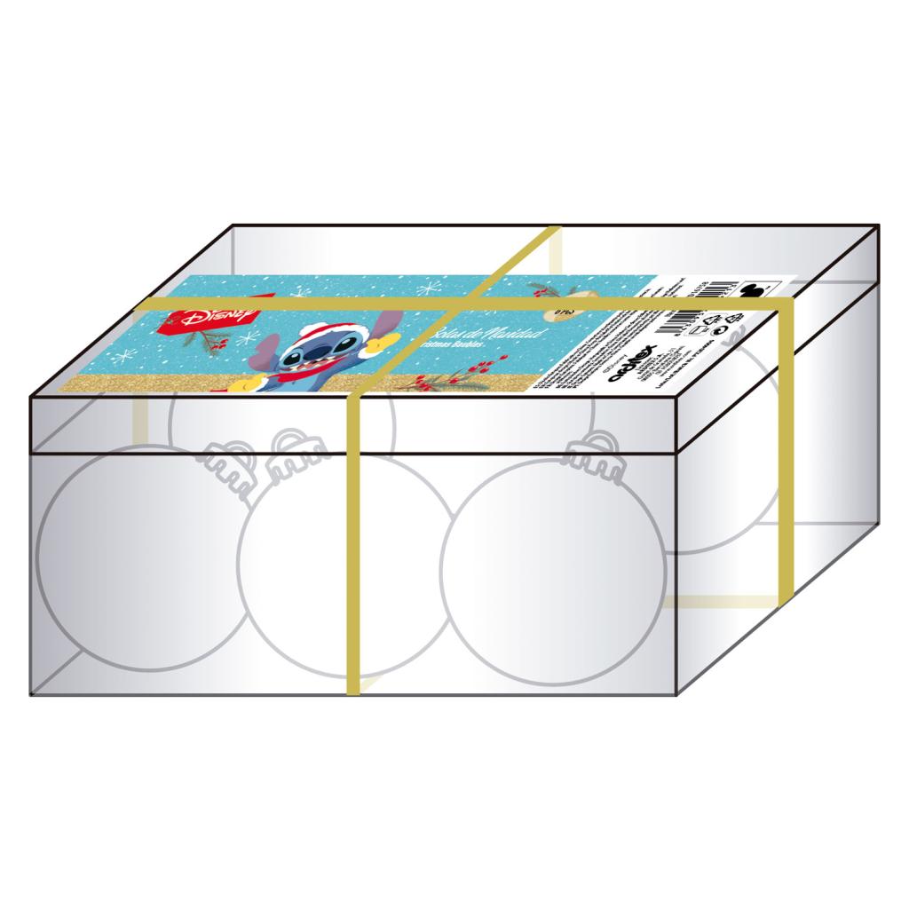 STITCH - Silver - 6 Christmas Baubles Pack - 8 cm : ShopForGeek.com ...