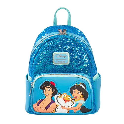 DISNEY - Aladdin and Jasmine - Mini Backpack LoungeFly : ShopForGeek ...