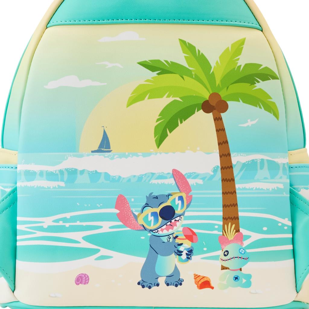 DISNEY - Stitch Sandcastle "Beach Surprise" - Mini Backpack LoungeFly ...