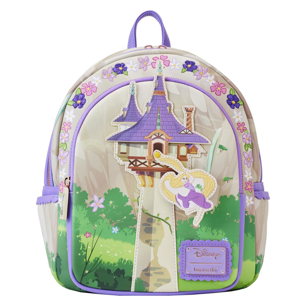 TANGLED - Rapunzel swinging from tower - Mini Backpack LoungeFly ...