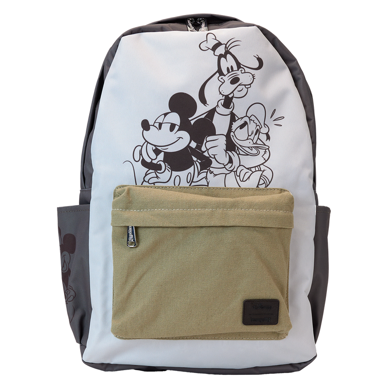 DISNEY - Mickey and friends - Nylon Canvas Backpack LoungeFly ...