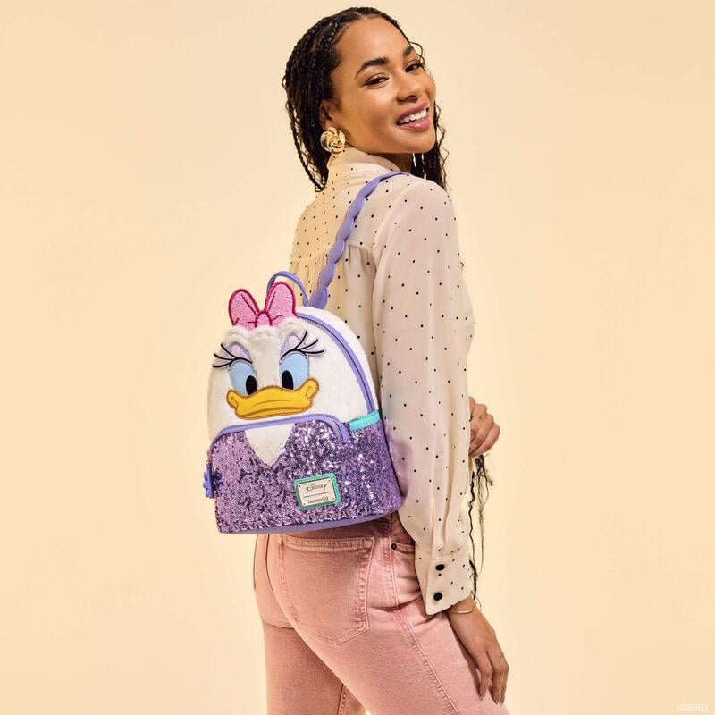 DISNEY - Daisy Plush - Mini Backpack LoungeFly : ShopForGeek.com: Bolsa ...