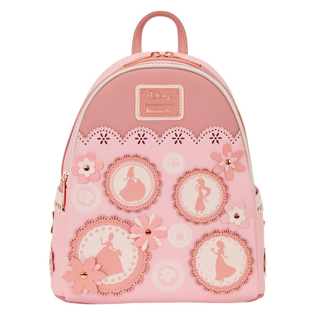 DISNEY PRINCESS - Floral Lace - Mini Backpack LoungeFly : ShopForGeek ...