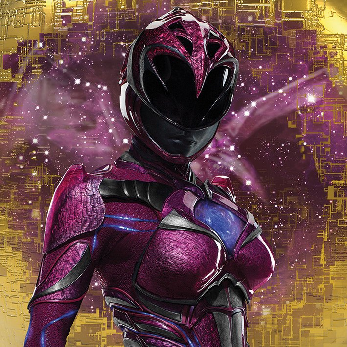 POWER RANGERS MOVIE - Canvas 40X40 '18mm' - Pink Ranger Pose ...