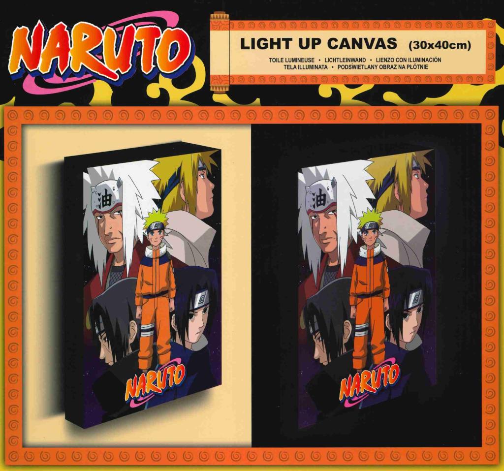 NARUTO - Naruto, Sasuke, ... - Light Canvas 40X30 Cm : ShopForGeek.com ...