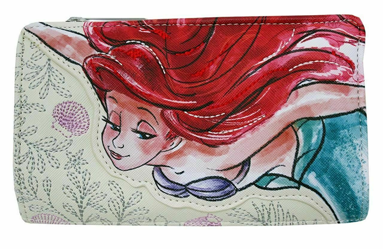 DISNEY - Little Mermaid Ariel Sketch Print Wallet 'LoungeFly ...