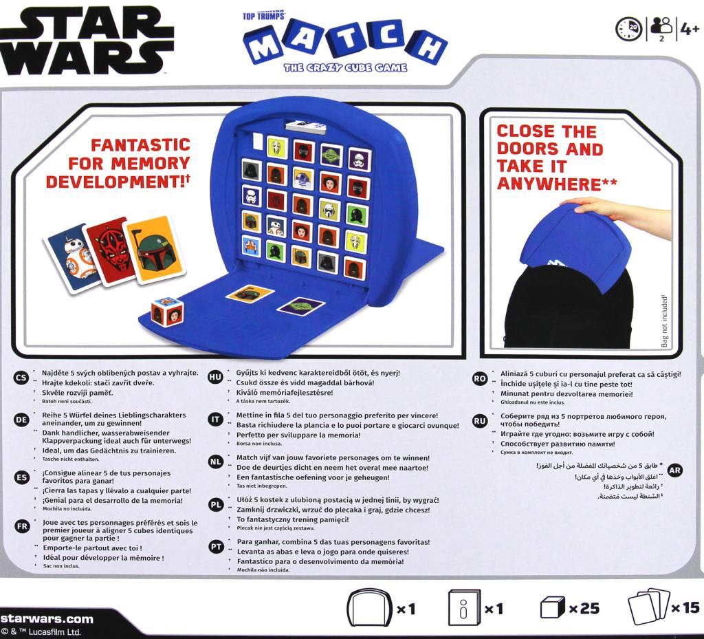 STAR WARS - Match - Crazy Cube - Board Game : ShopForGeek.com: Juego de ...