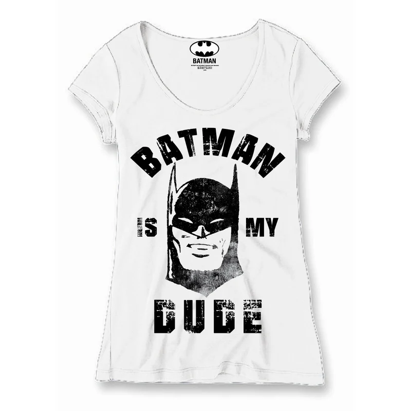 BATMAN - T-Shirt Batman is My Dude - GIRL (M) : ShopForGeek.com: T ...