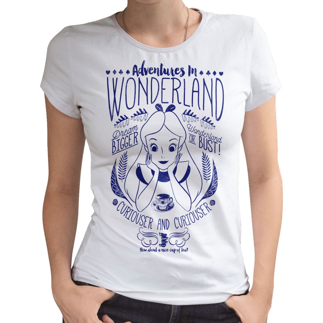 ALICE - T-Shirt Alice Adventures in Wonderland (XL) : ShopForGeek.com ...