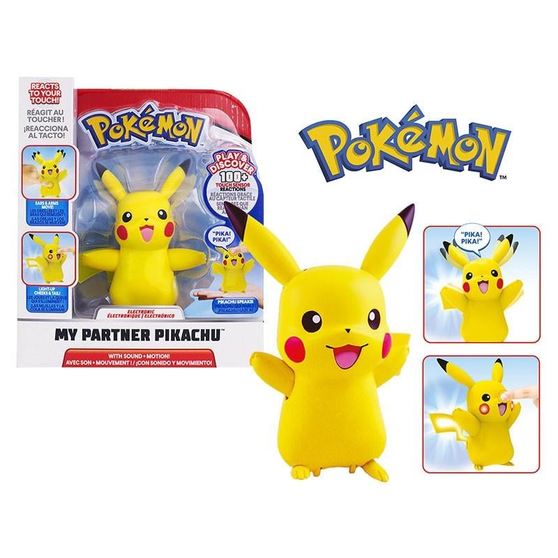 POKEMON - My Partner Pikachu - Interactive Figure 12cm : ShopForGeek ...