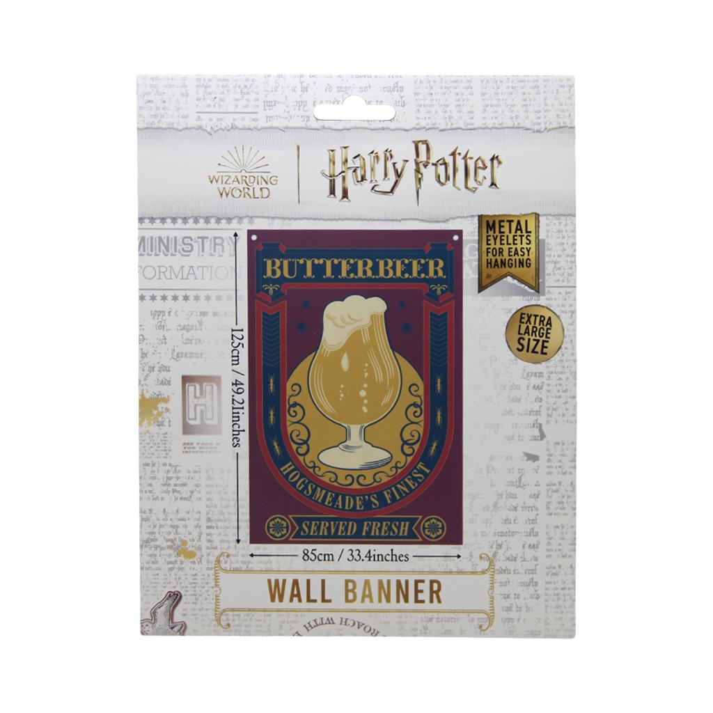 HARRY POTTER - Butter Beer - Wall Banner '125 x 85 cm' : ShopForGeek ...