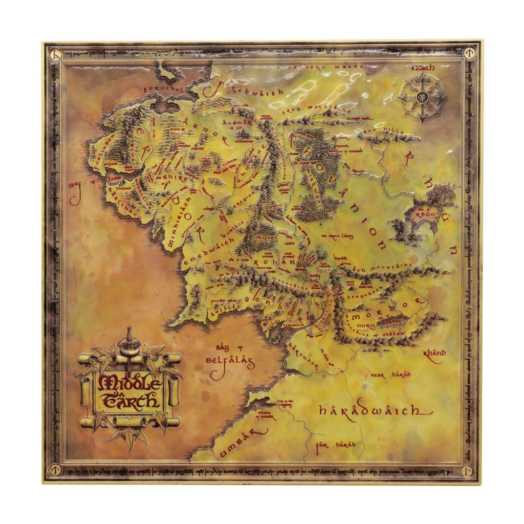 LORD OF THE RINGS - Metal Map Limited Edition : ShopForGeek.com ...