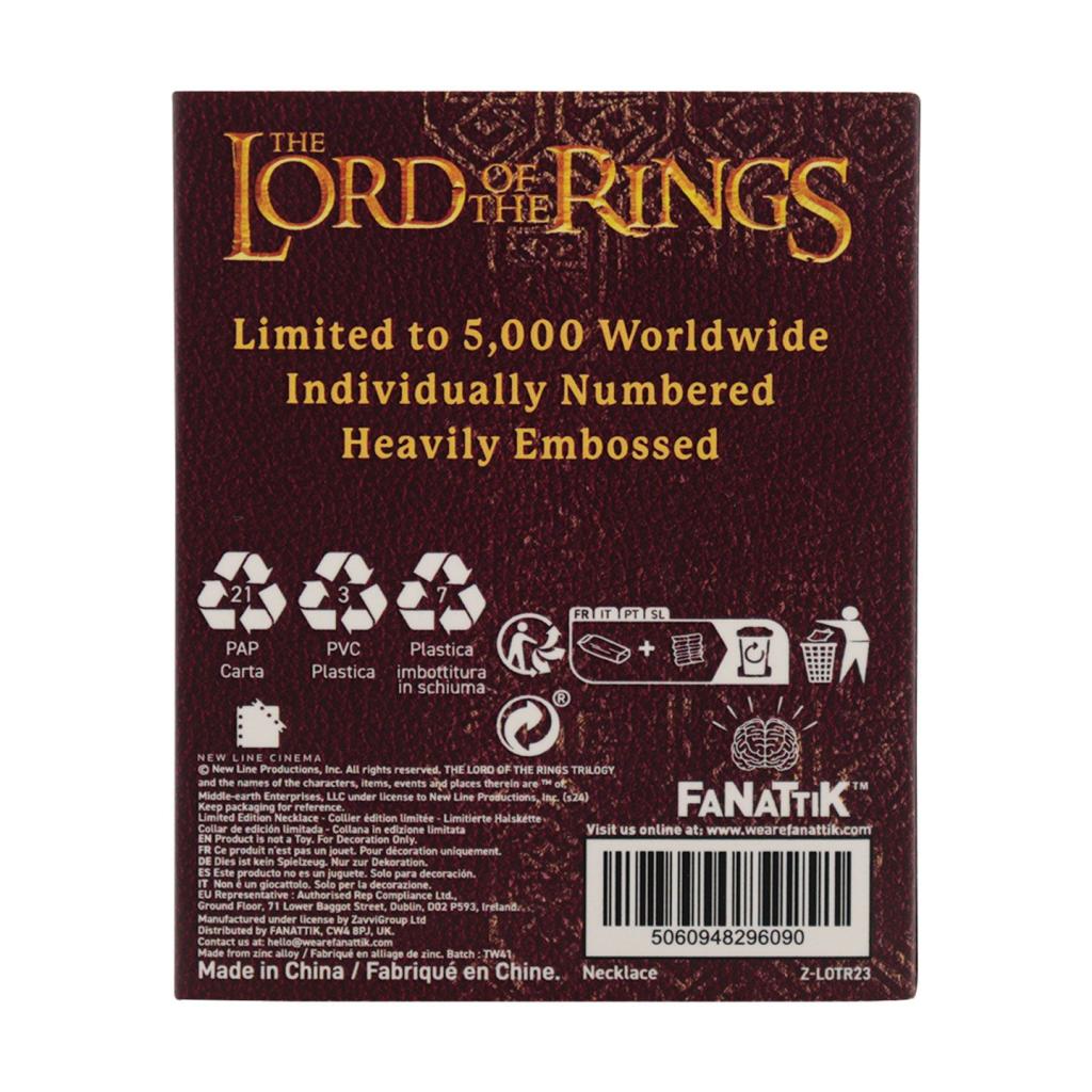 LORD OF THE RINGS - One Ring - Necklace Limited Edition : ShopForGeek ...