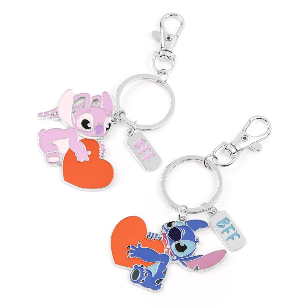 STITCH & ANGEL - Duo Set Metal Keychain BFF : ShopForGeek.com: Llavero ...