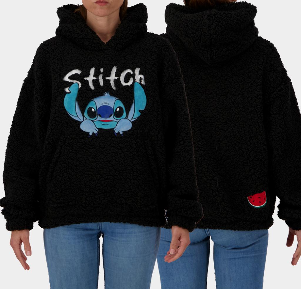 STITCH - Pull à Capuche Teddy pour Femme (L) : ShopForGeek.com: Pull ...