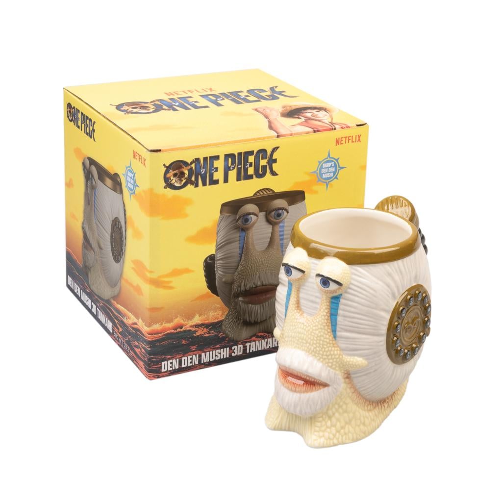 ONE PIECE NETFLIX - Den Den Mushi - 3D Tankard 800ml : ShopForGeek.com ...