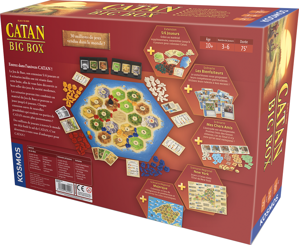 CATAN - Big Box (FR) : ShopForGeek.com: Board game GEEK Collection