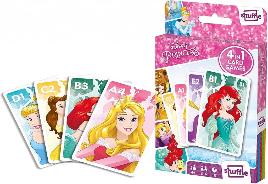 DISNEY PRINCESS - Playing Cards 4 in 1 : ShopForGeek.com: Card game ...