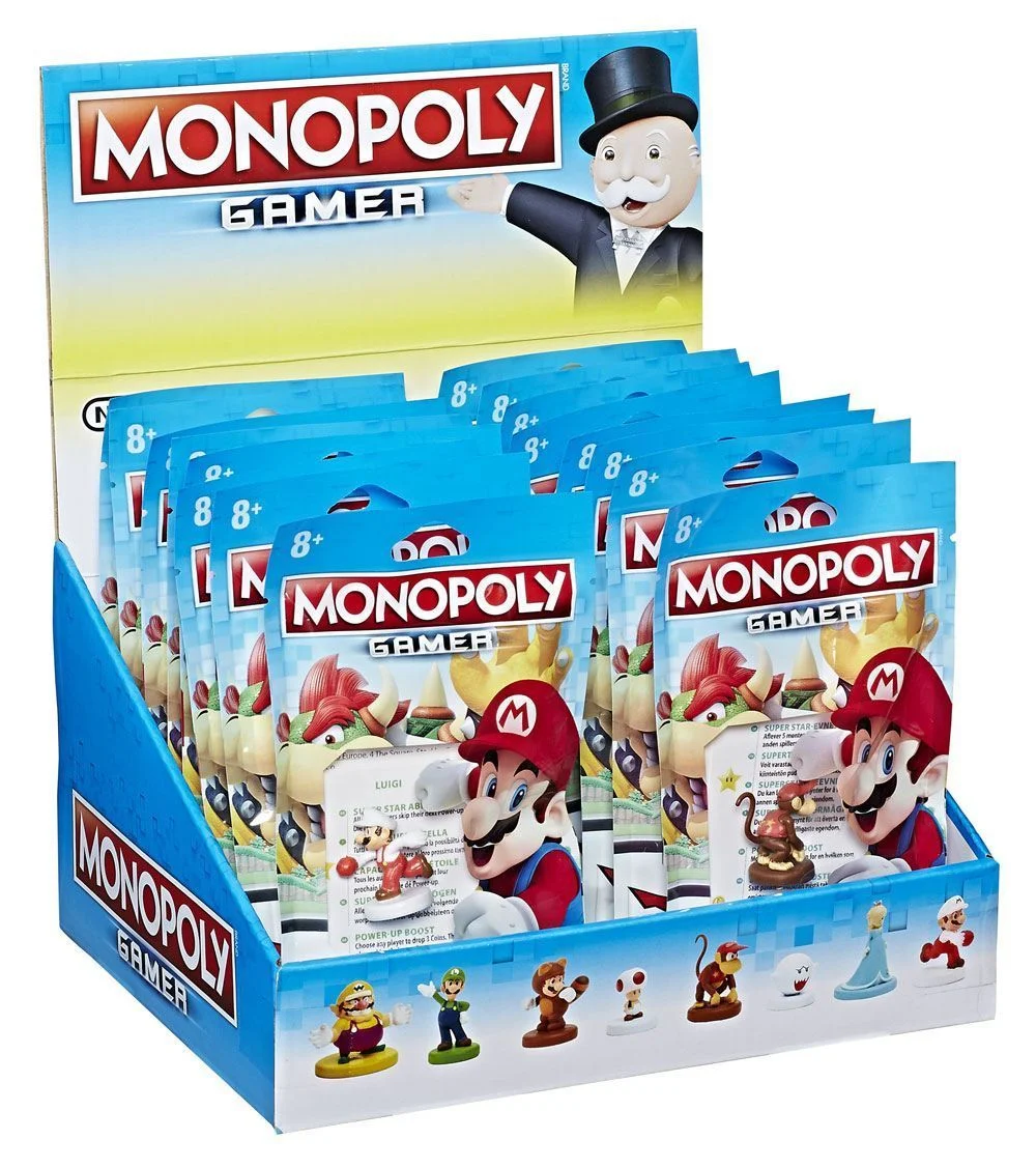 MONOPOLY - Gamer Figure Pack Display 24 Pcs - Mario Edition ...