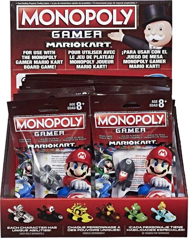 MONOPOLY - Gamer Figure Pack Display 24 Pces - MARIO KART Edition ...