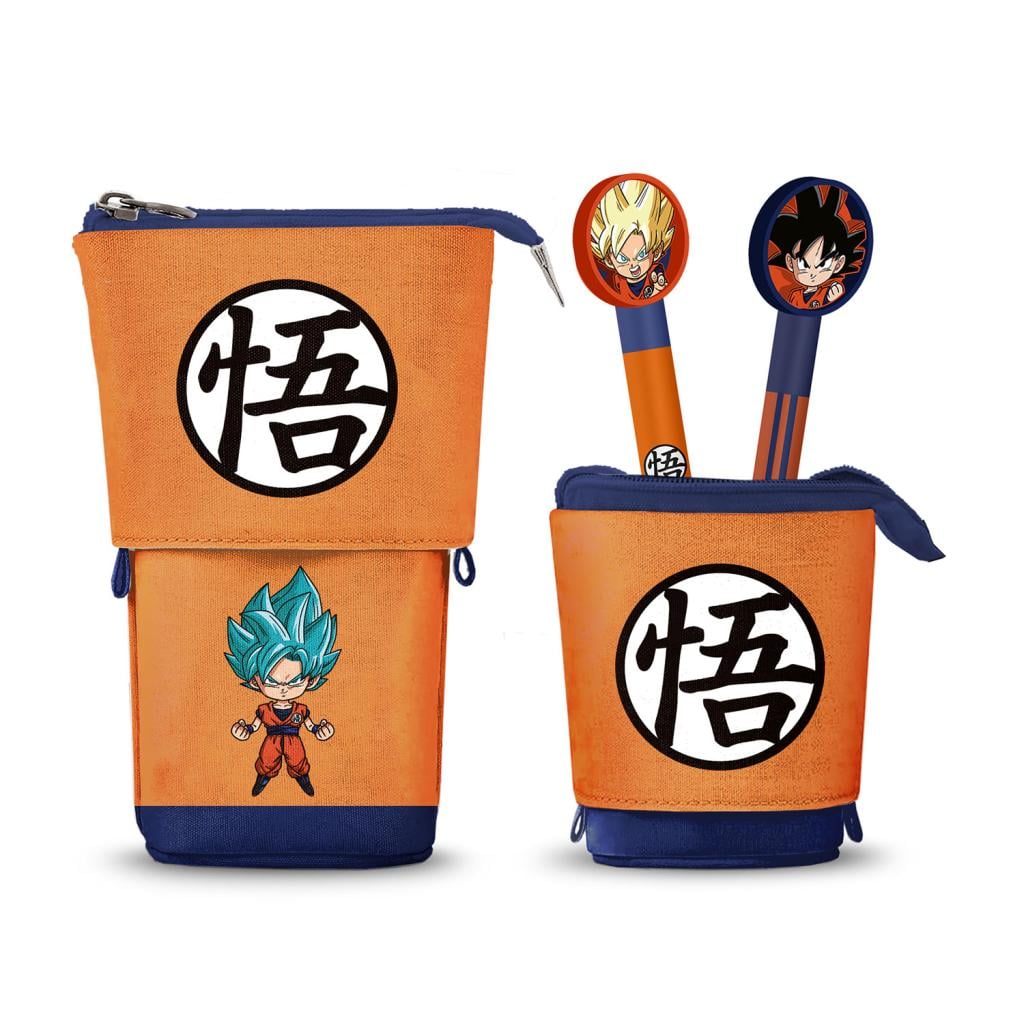 DRAGON BALL SUPER - Vertical "Cute" Pencil Case + 2 Gel Pen ...